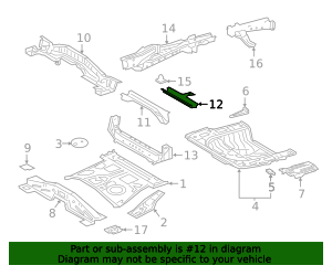 58308-0R020 - Floor Reinforced - 2019-2024 Toyota | OEM Genuine Toyota ...