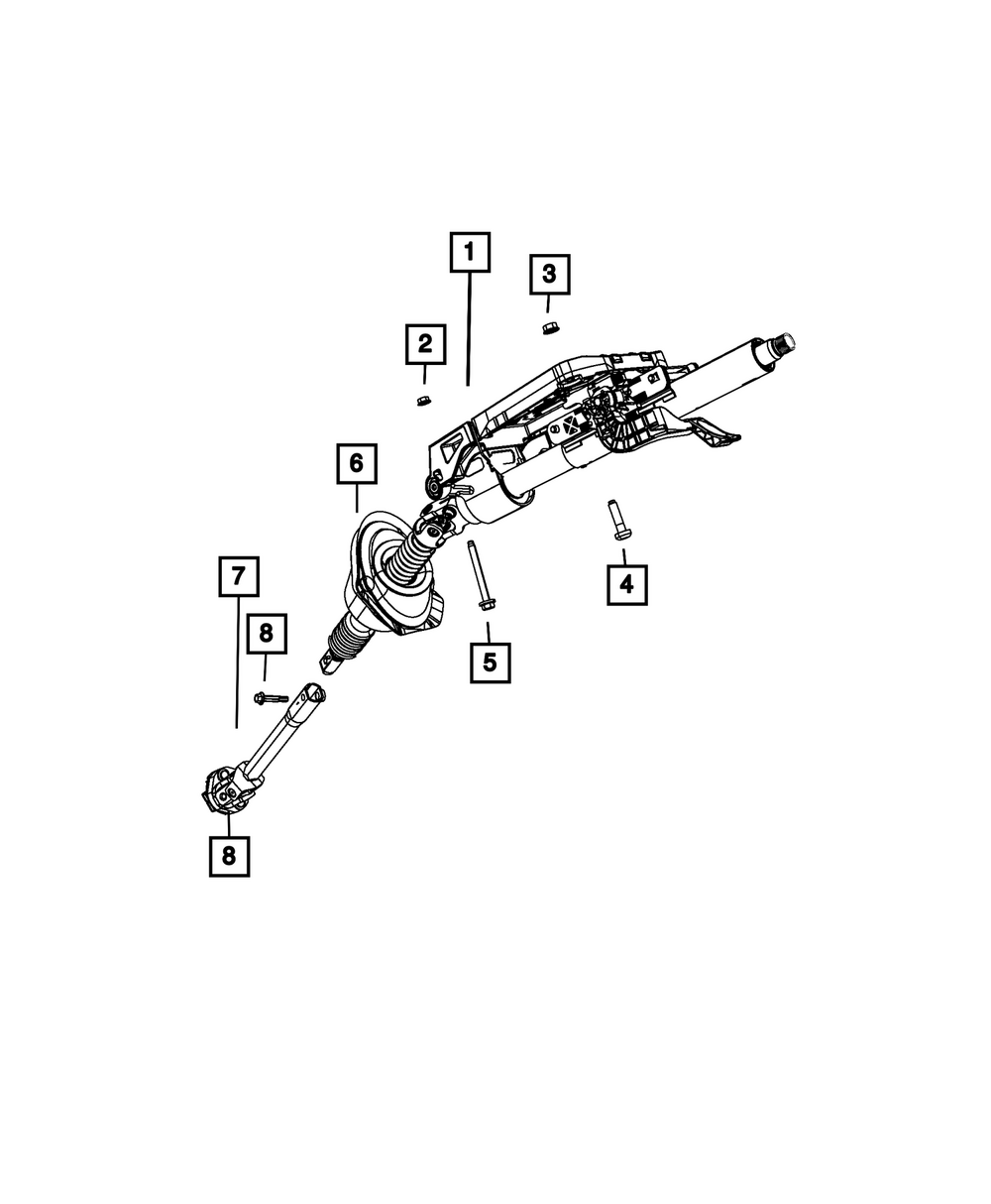 2024 Dodge Charger Daytona Steering Column 68592741AB | My Mopar Parts
