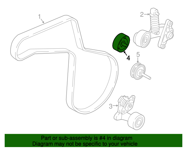 25287-2E650 - Idler Pulley 2017-2020 Kia Optima | Kia.Parts Store