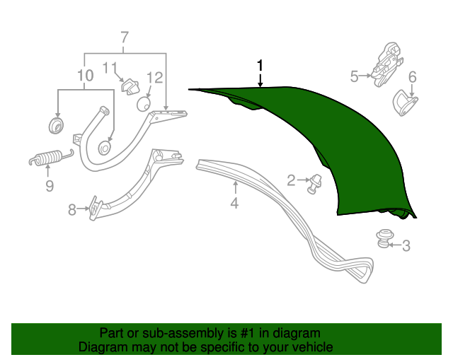 117-750-00-75 - Trunk Lid 2014-2019 Mercedes-Benz | Mercedes-Benz USA Parts