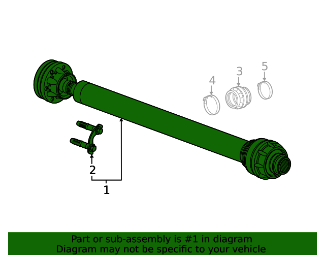 2019-2023 GM Front Axle Drive Shaft 85519802 | QuirkParts