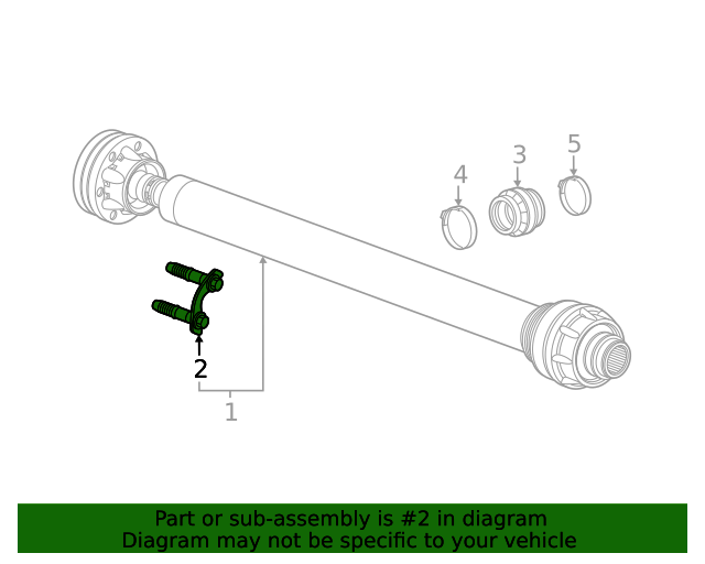2019-2023 GM Front Axle Propeller Shaft Retainer 11602593 ...