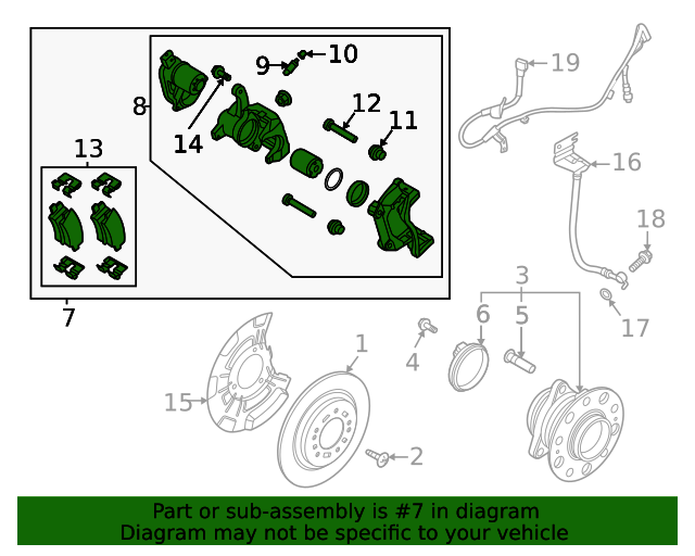 58230-R0000 - Caliper Assembly 2022-2024 Kia Carnival | Kia.Parts Store