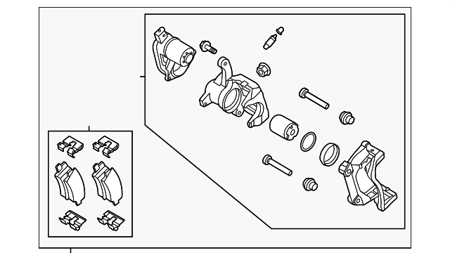 58230-R0000 - Caliper Assembly 2022-2024 Kia Carnival | Kia.Parts Store