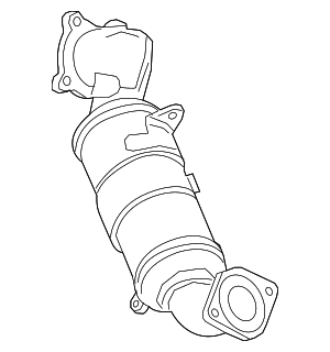 2016-2018 Cadillac CT6 3-Way Catalytic Converter with Flanges, Bushing ...
