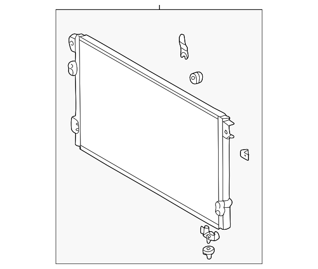2000-2004 Toyota Tundra Condenser 88460-AZ037 | Toyota Parts Center