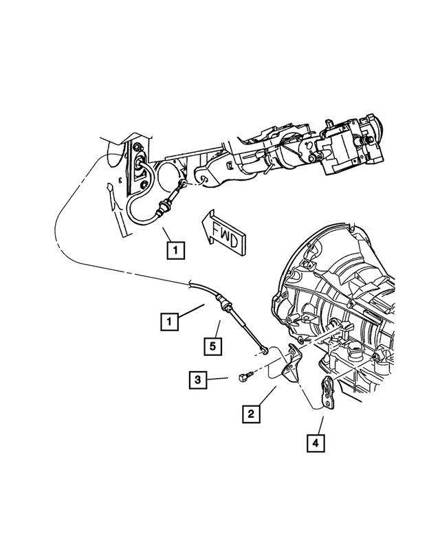 2001 Dodge Shift Cable 52107727AG | My Mopar Parts