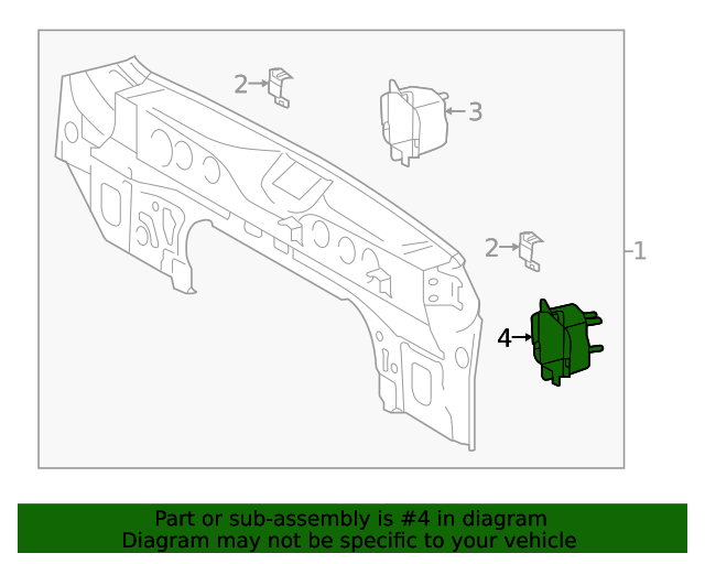 58322-48030 - Bumper Cover Support Rail Brace 2018-2022 Lexus ...