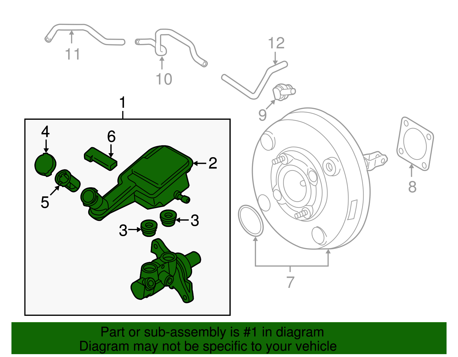 2012-2019 Nissan Master Cylinder D6010-3BA5B | Burien Nissan Parts