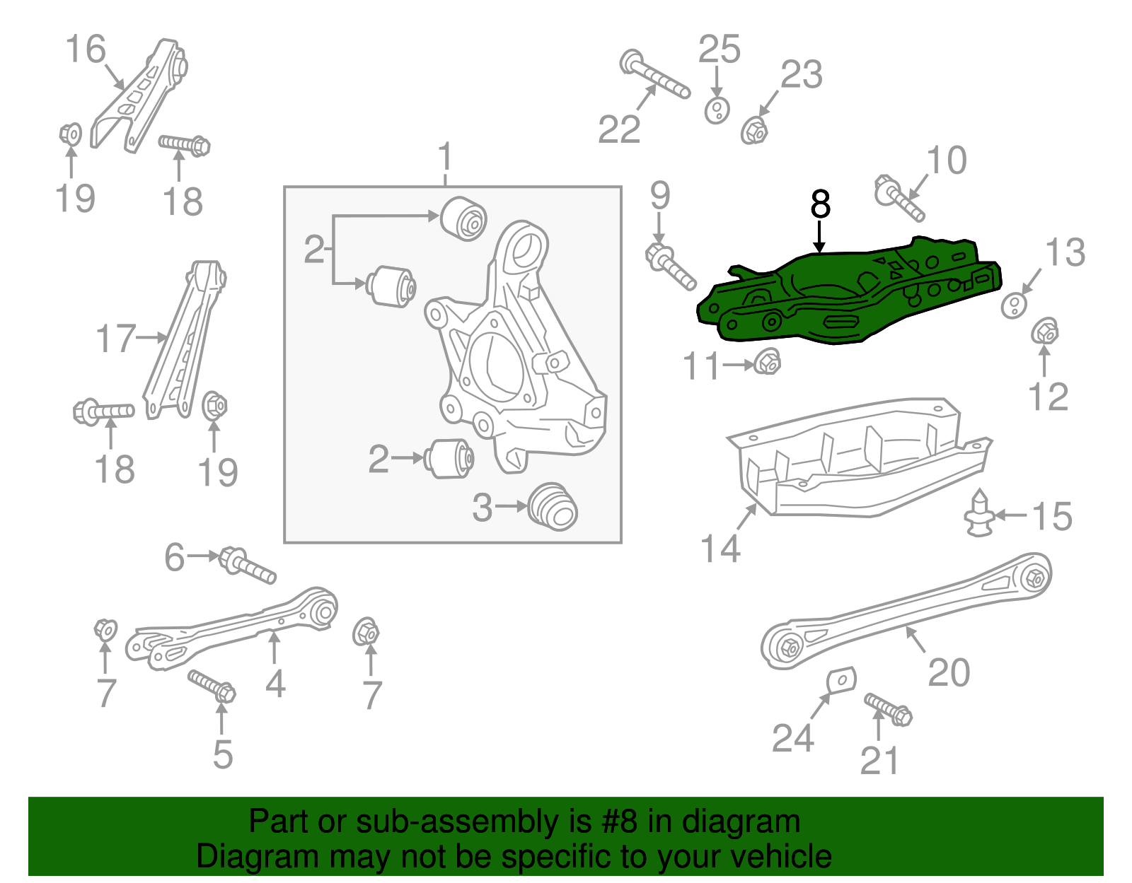 2013-2019 Cadillac Lower Control Arm (Replaces Part Number 22947075 ...