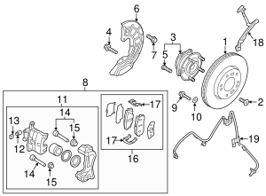 51712-C1000 - Disc Brake Rotor Front 2016-2024 Kia | Kia.Parts Store