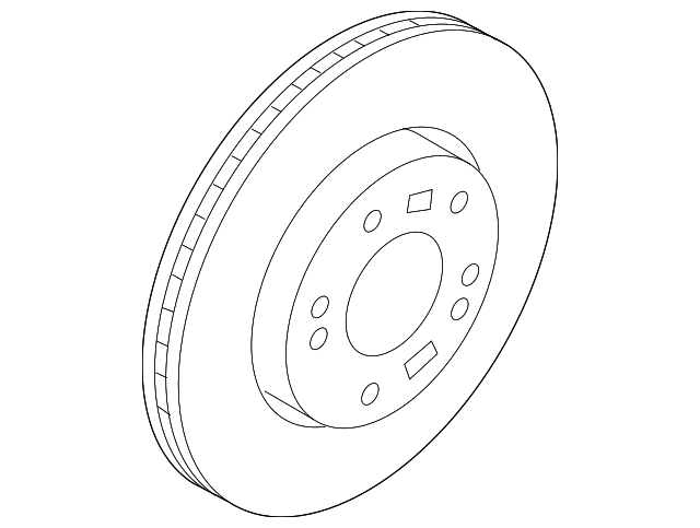 51712-C1000 - Disc Brake Rotor Front 2016-2023 Kia | Genuine Kia Parts