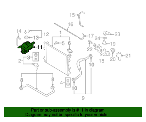 25431-3K000 - Engine Coolant Reservoir 2006-2011 Hyundai ...