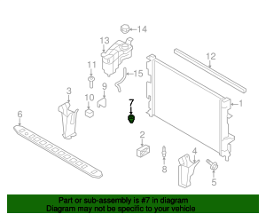 2004-2018 Volvo Lower Bracket Grommet 30636949 | TascaParts.com
