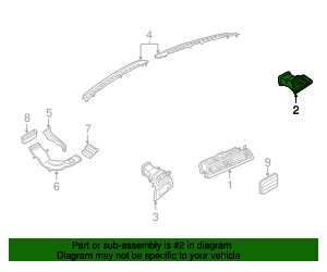 64229197485 - 2012-2019 BMW Outer Grille (64-22-9-197-485) | BMW of ...