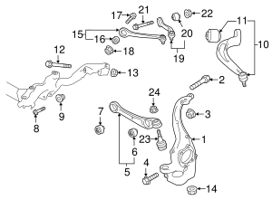 8K0-407-151-G - Suspension Control Arm 2013-2018 Audi | AutoNationParts.com