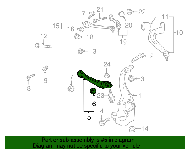 8K0-407-151-G - Suspension Control Arm 2013-2018 Audi | AutoNationParts.com