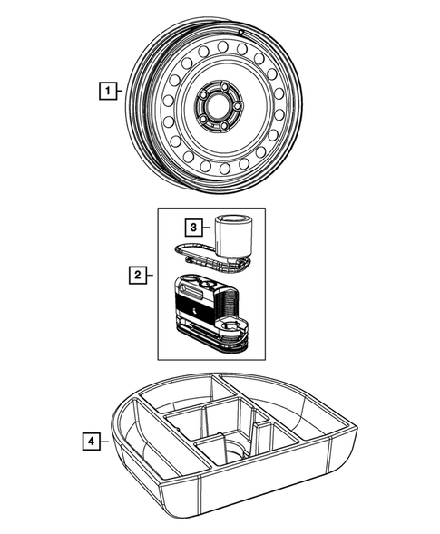 Wheel Spare for 2014 Dodge Dart | QuirkParts