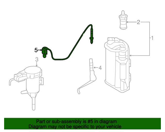 000-905-37-03 - Rear Oxygen Sensor 2019-2020 Mercedes-Benz SL 450 ...
