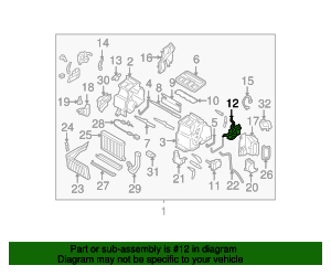 72131AG24A - HVAC Air Inlet Door Actuator 2006-2009 Subaru | AutoNation ...