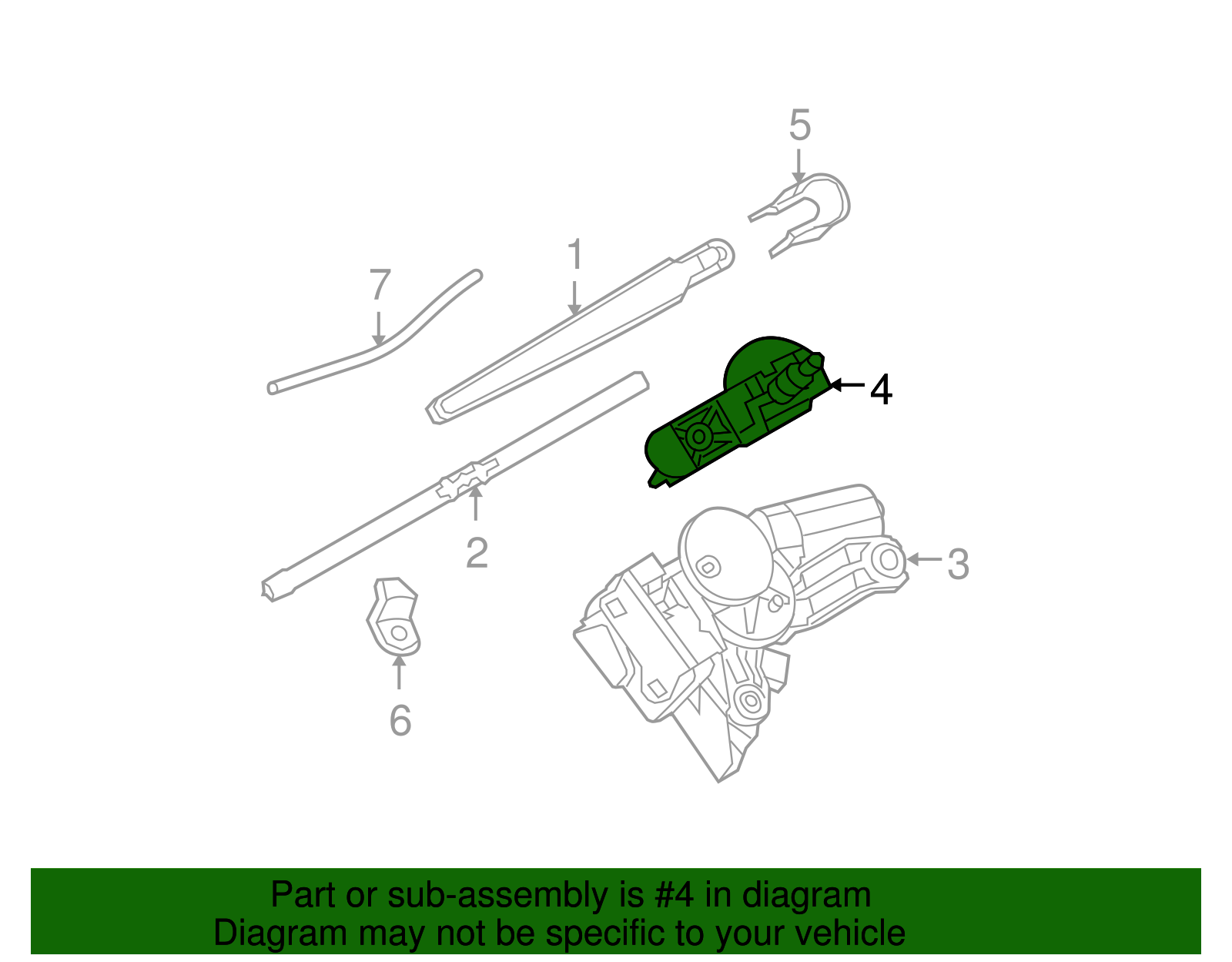 61627209167 - 2006-2012 BMW Wiper Pivot (61-62-7-209-167) | BMW of ...