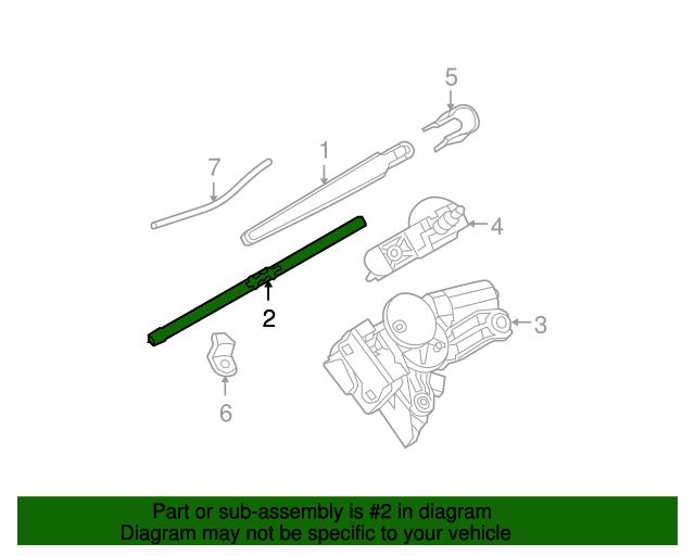 Genuine BMW 61-62-7-198-558 | Rear Blade | FREE Shipping on Most Orders ...