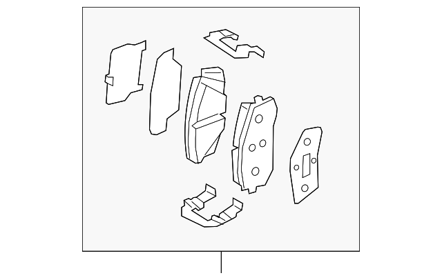 2016-2020 Kia Optima Disc Brake Pad Set Front 58101 D4A10 | QuirkParts