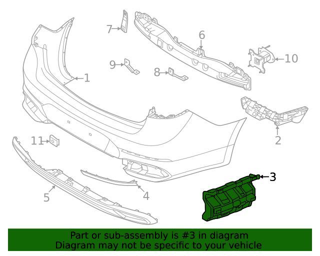 86652-F6500 - Lower Bracket 2020 Kia Cadenza | Kia.Parts Store