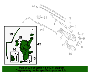 98610-F2500 - Washer Fluid Reservoir 2019-2020 Hyundai Elantra ...
