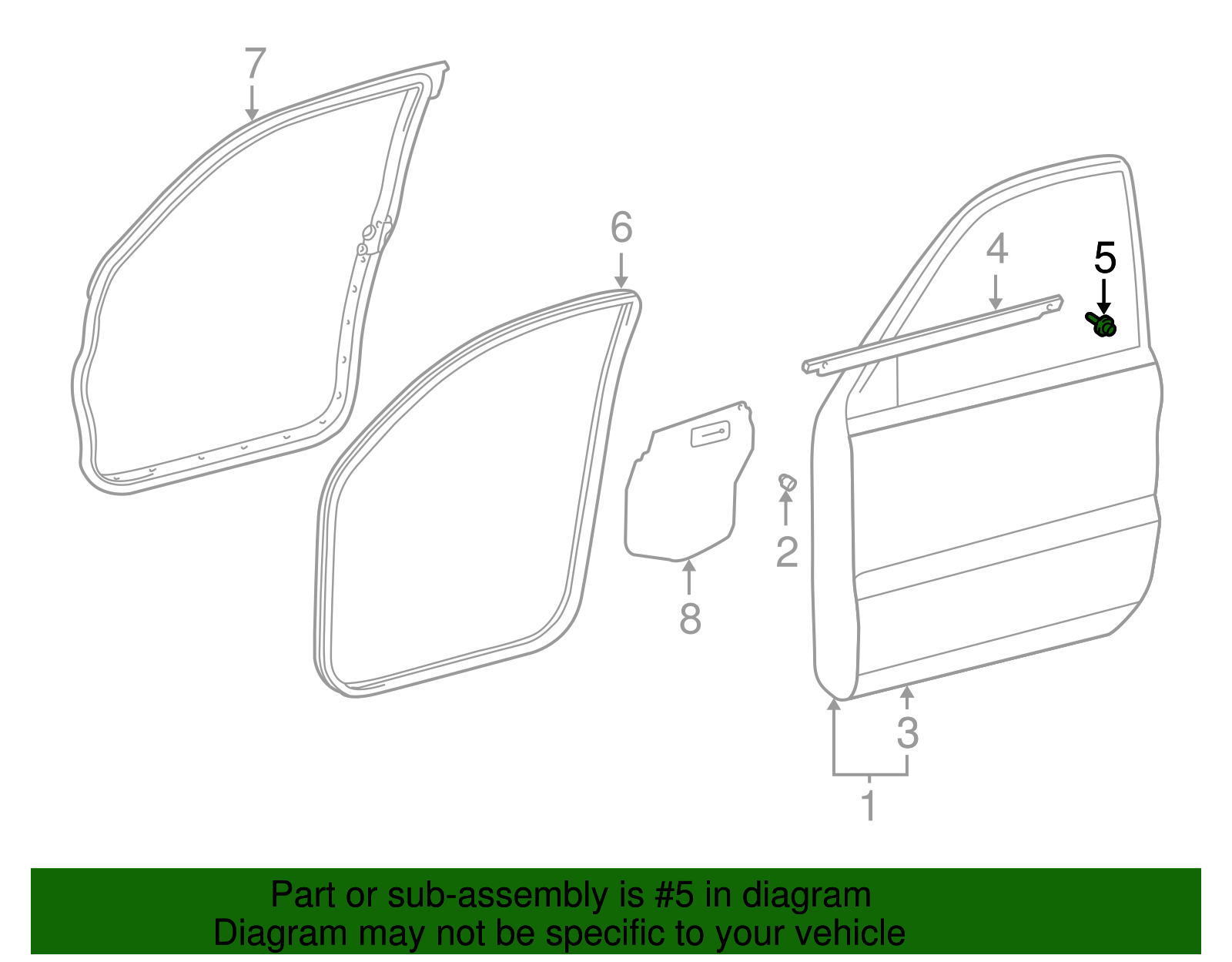 2004-2009 Toyota 4Runner Belt Molding Screw 90166-40003 | OEM Parts Online