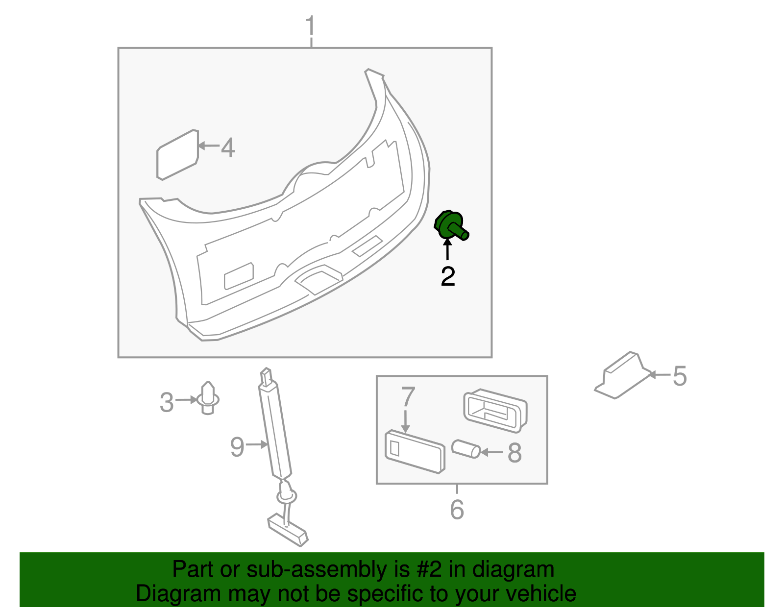 2008-2017 Infiniti Lift Gate Trim Clip 01553-10481 | Infiniti of Orland ...