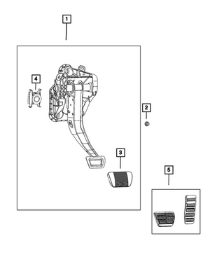 2021-2025 Mopar Master Cylinder Push Rod Pin Connector 68503485AB ...