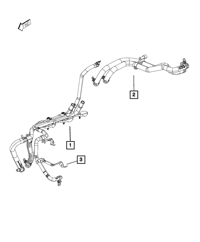 2014-2018 Ram Heater Return Hose 4893434AE | Mopar eStore