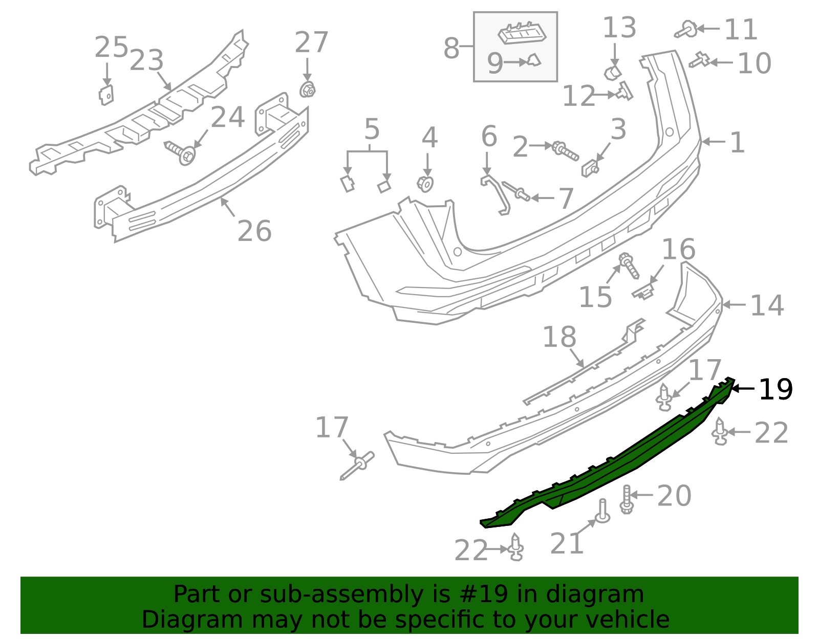 LJ7Z-17K835-ABPTM - Valance Panel 2020-2025 Lincoln Corsair | Big 3 ...
