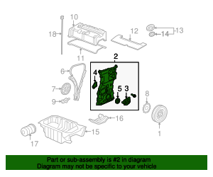 11410-RRA-A00 - Case Assembly, Chain - 2006-2011 Honda Civic | Genuine ...