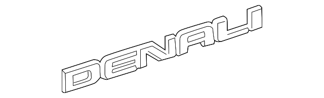 2011-2020 GM Denali Name Plate 20930232 GM | Flow Automotive Center ...