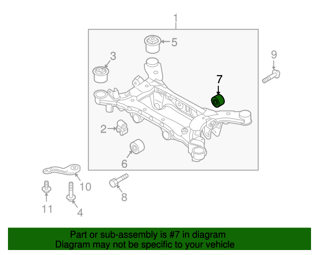 2010-2016 Hyundai Genesis Coupe Mount Bushing 55495-2M000 | OEM Parts ...