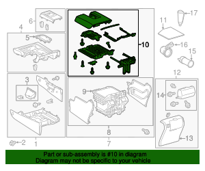 2014-2021 Toyota Tundra Armrest 58905-0C170-C1 | Toyota Parts Center