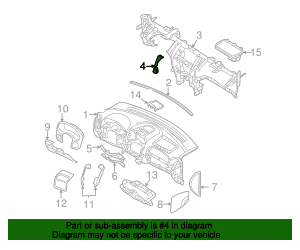 84415-4D050 - Reinforce Bar Bracket 2006-2014 Kia Sedona | Kia.Parts Store