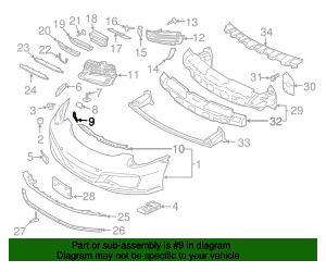 2007-2019 Porsche Bumper Cover Bracket 997-505-719-00 | OEM Parts Online