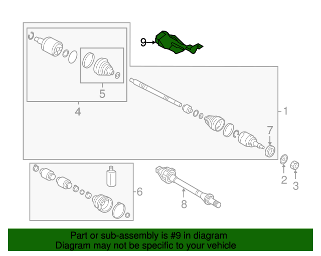49548-2T400 - Cv Joint Splash Shield 2011-2013 Kia Optima | Kia.Parts Store