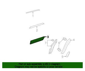 75741-0C901 - Body Side Molding - 2005-2007 Toyota Sequoia | nashuatoyota
