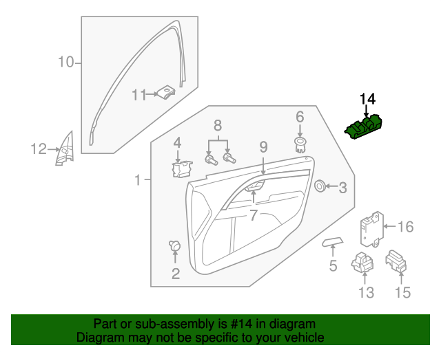 Genuine Window Switch for 2014-2016 Volvo | Part# 31453232 | Over 30% ...
