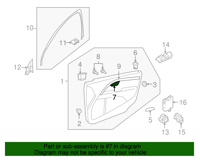 2009-2016 Volvo Handle, Inside - Driver's Side (LH) 39862307 ...