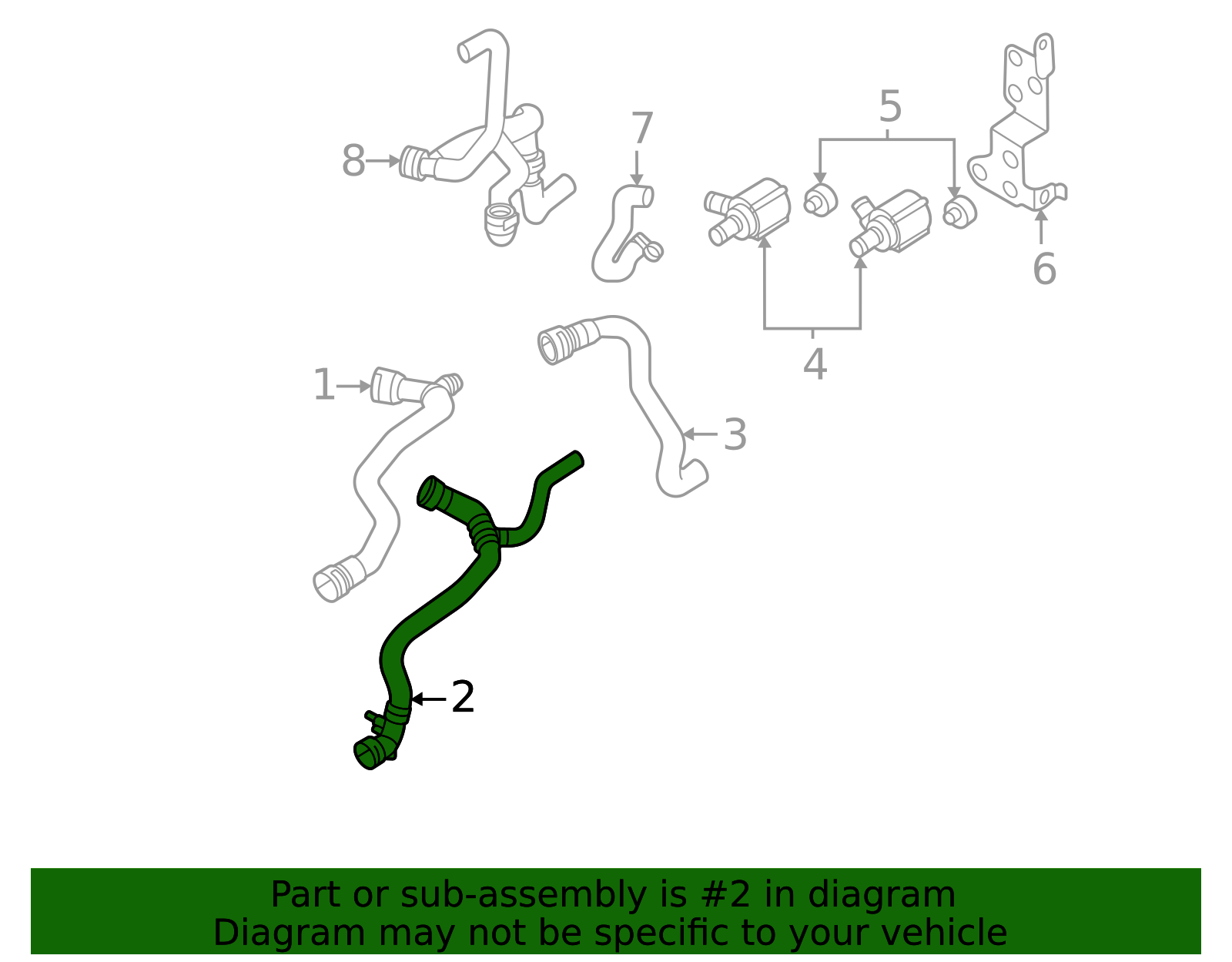 2017-2024 Audi Lower Hose 8W0-122-055-CB | OEM Parts Online
