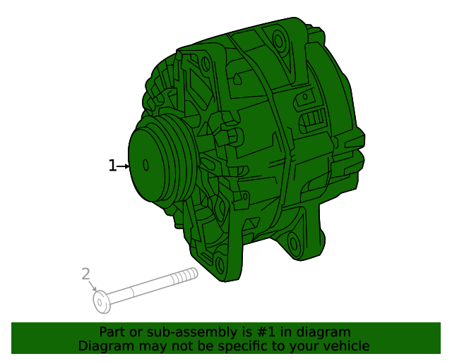 000-906-17-05-80 - Alternator 2015-2021 Mercedes-Benz | Mercedes-Benz ...