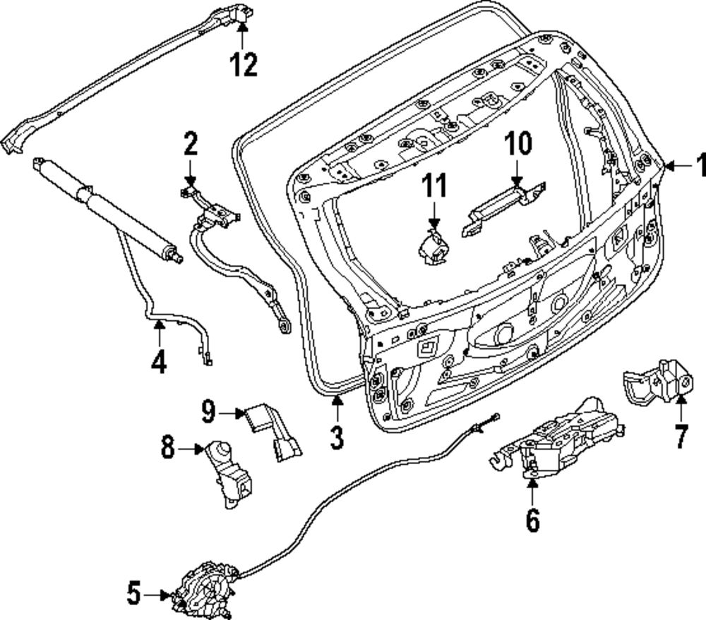 Genuine BMW 51-24-5-A84-C79 | Lift Cylinder | FREE Shipping on Most ...