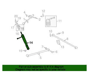 48530-69485 - Shock Absorber 2003-2009 Lexus GX470 | AutoNationParts.com