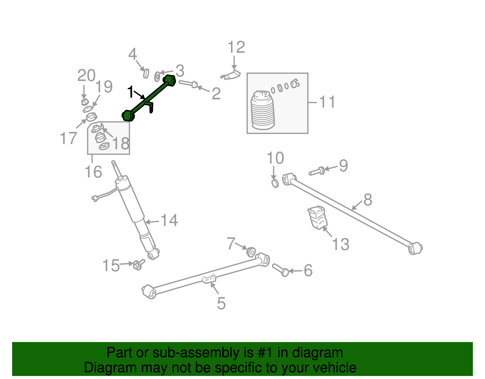 48710-35060 - Upper Control Arm - 2003-2009 Lexus GX470 | My L Parts