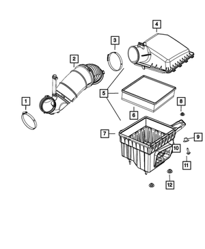 Mopar Air Filter 2007-2021 Mopar 68517554aa | Mopar Factory Parts